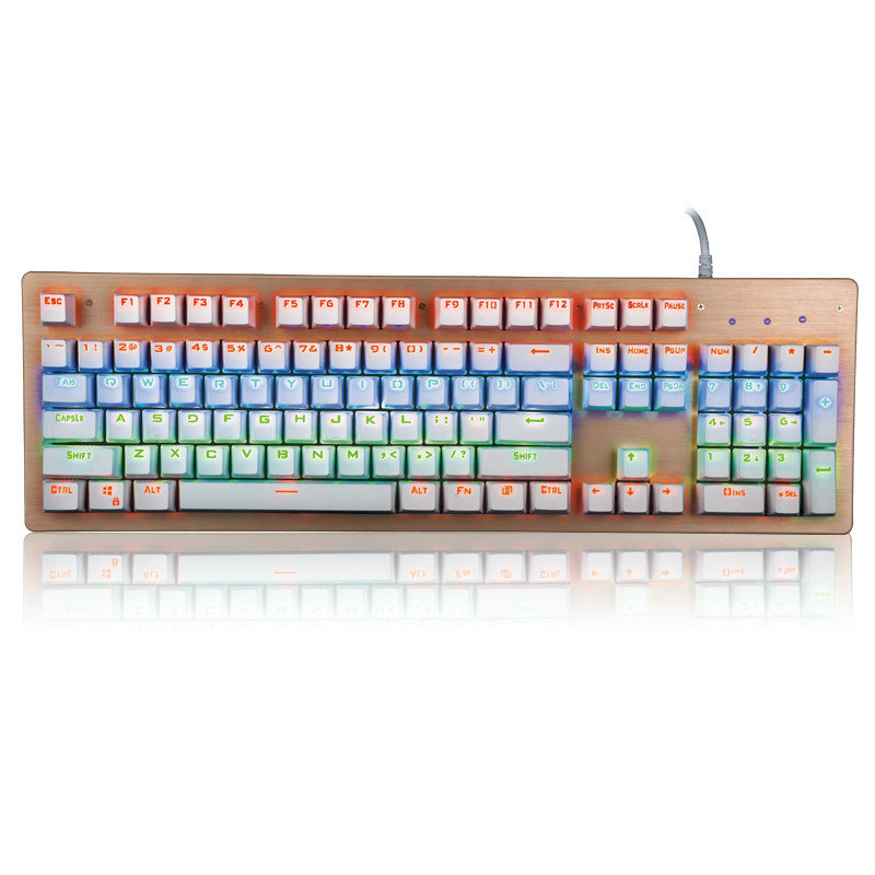 Mechanical Gaming Multimedia Bezel Keyboard USB Interface104 Keys