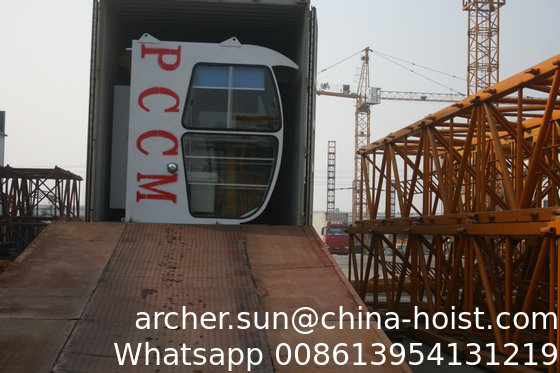 Self Erecting Hammer Head Tower Crane 10 ton 65 m Boom Building supplier
