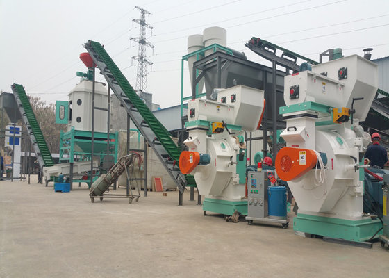 Straw Coconut Husk 2T/H 3T/H Wood Pellet Production Line