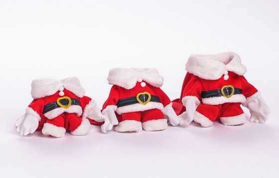 Red Christmas dog clothes , large dog christmas costumes XS S M