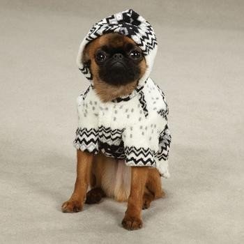 Custom Snowdrift Cuddler Fleece dog sweatshirts hoodies / doggy clothing X Small