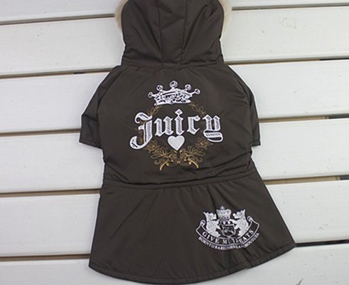 Eco-Friendly coffee Medium Dog Clothes for Cold winter Pet Products in M