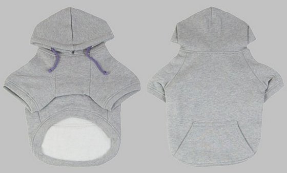 Blank Pugs , Pitbulls Dog Hooded Sweatshirts Red Grey Color apparel