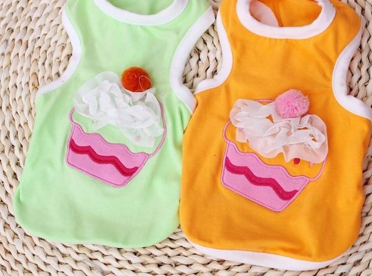 Summer Colorful Cotton Medium Dog Clothes t Shirt Sports For Family