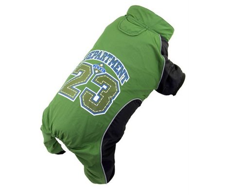 Medium Green Windcheater lovable dog clothes pet coat for male or female