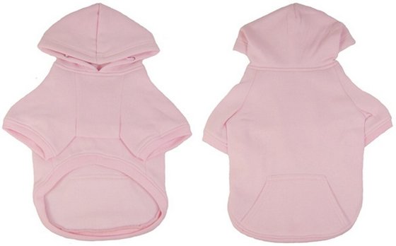 Blank Pugs , Pitbulls Dog Hooded Sweatshirts Red Grey Color apparel