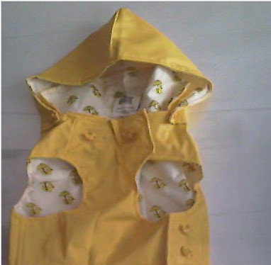 Homemade Dog Raincoats for small dogs , PVC Pet clothing canine apparel OEM ODM