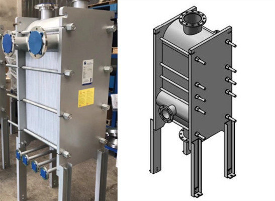 Energy Saving Gasketed Heat Exchanger / Chemical Industry Fluid To Fluid Heat Exchanger