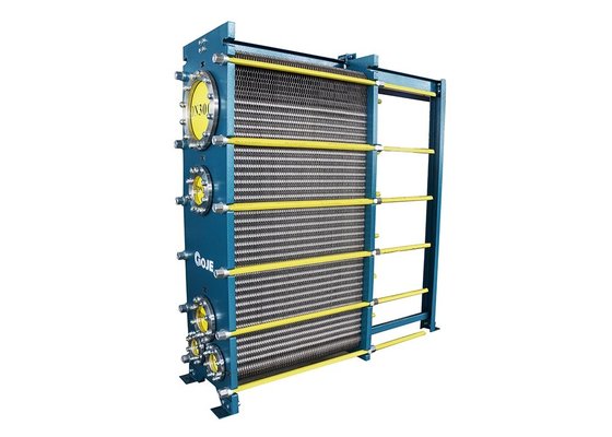 NBR Gasket Electric Plate Heat Exchanger Food Refinery 12 Months Warranty
