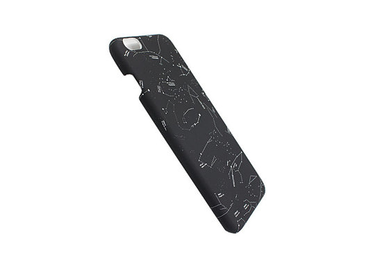 Dark Black IPhone 6s Scratch Resistant Phone Case PC Material With Margin