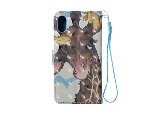 Custom Image Pu Leather IPhone X Phone Case With Card Pocket SGS Certification