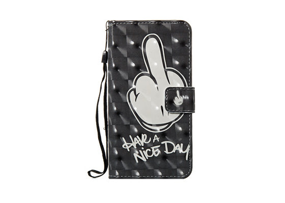 Multifunctional Pu Leather Phone Case For IPhone X Precise Hole Design