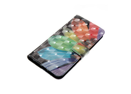 Wallet Type IPhone X Phone Case Colorful Scratch Resistance Easy Installation
