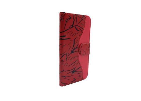 Blood Red Apple Cell Phone Cases Shockproof Wallet Style Easy Installation