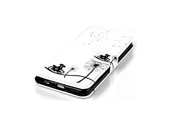Simple Style Apple Iphone 6 Plus Phone Case , Flip Phone Case Pink Color