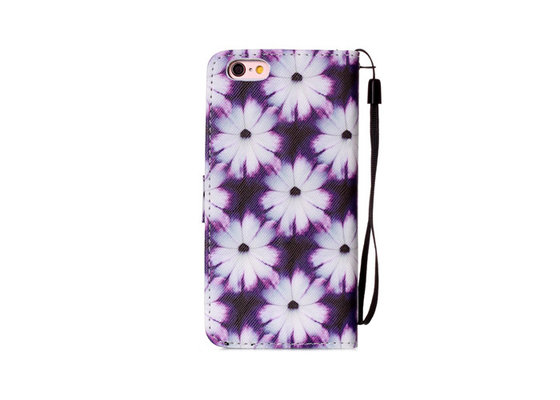 White Flowers Iphone 6s Dustproof Case , Smooth Shock Resistant Phone Case