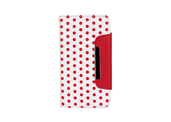 Multifunctional Scratch Resistant Phone Case Dustproof Red Spots On White