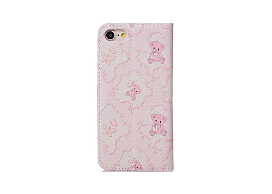 Bears Pinky Beauty Phone Cases , Protective Apple Iphone Wallet Case
