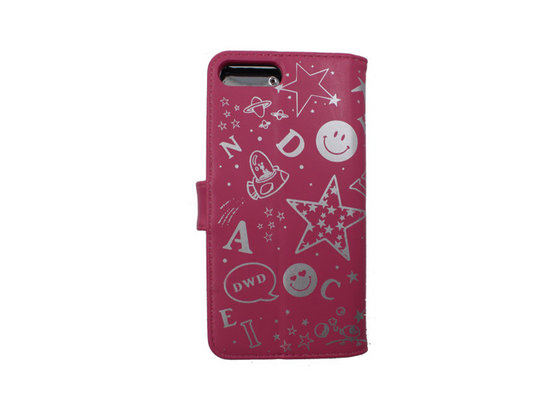 Red Customized Phone Covers , Pc Material Phone Case Stylish Textured Surface