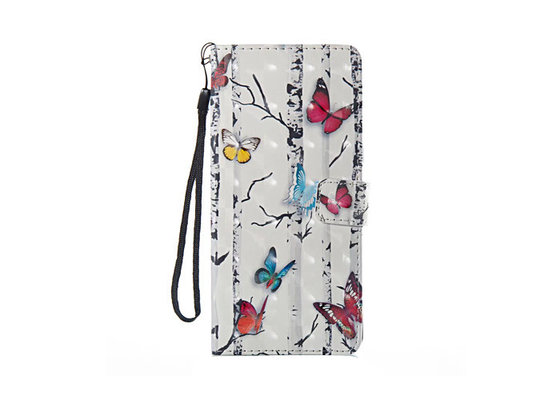PU Samsung Galaxy Note 8 Case Butterflies Image Anti - Skid Wear Resistant