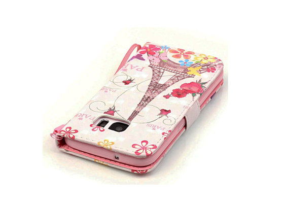 Puppy Love Samsung Galaxy Protective Case , Pink Color Samsung Phone Wallet