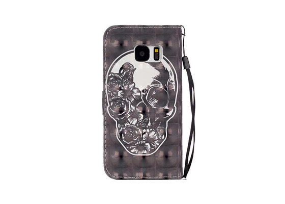Dark Skull Samsung Galaxy Phone Cases Good Flexibility Fashion Design