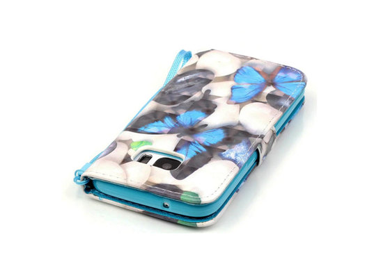 Customized Wallet Type Phone Cases , Smooth Surface Shatter Resistant Phone Case