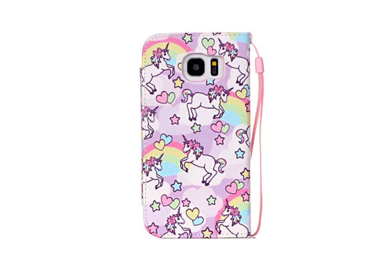 Loving Unicorn Samsung Galaxy S8 Wallet Cases ,Leather Cell Phone Cases With Belt Loop