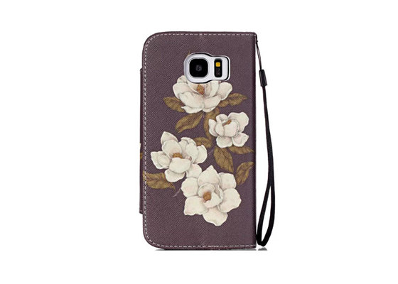 Pieces Flowers Samsung Galaxy Wallet Case Accurate Super Hole Design