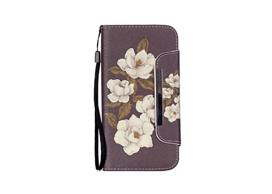 Pieces Flowers Samsung Galaxy Wallet Case Accurate Super Hole Design