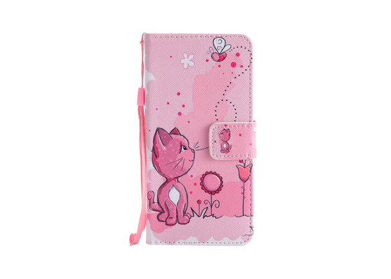 Samsung Galaxy 8 Custom Made Phone Cases Lovely Kitty Waterproof Pink Color