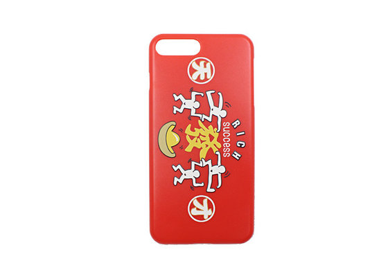 Waterproof Red Color Pc Phone Case For Apple Iphone Customizable Design