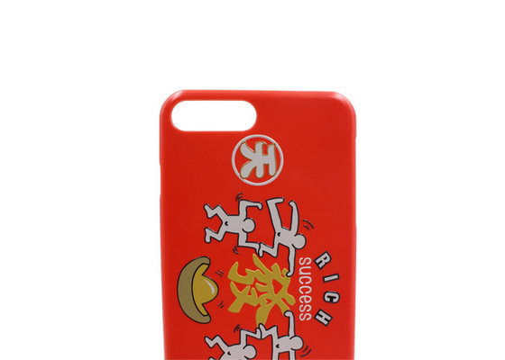 Waterproof Red Color Pc Phone Case For Apple Iphone Customizable Design