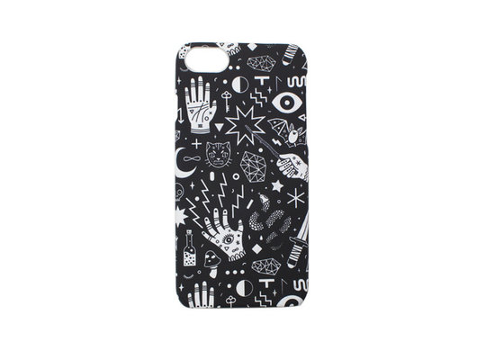 Brainstorm Decorative Cell Phone Back Cover Black / White Color Super Hole Design