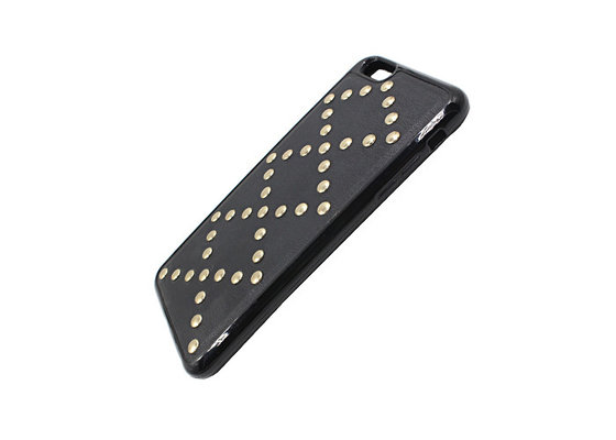 Golden Drops PU Cell Phone Wallet Case Iphone 6 Lightweight Anti Skidding