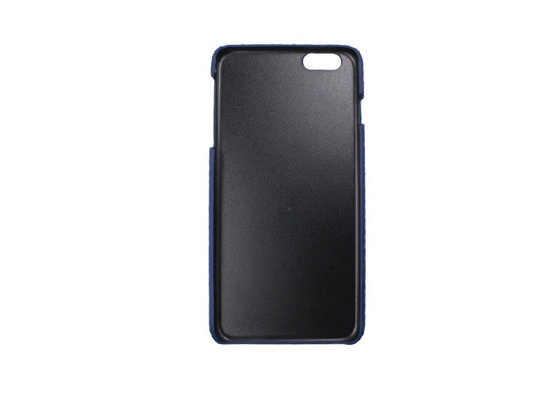 Card Pocket Simple Cell Phone Wallet Case Back Cover Blue / Black Color