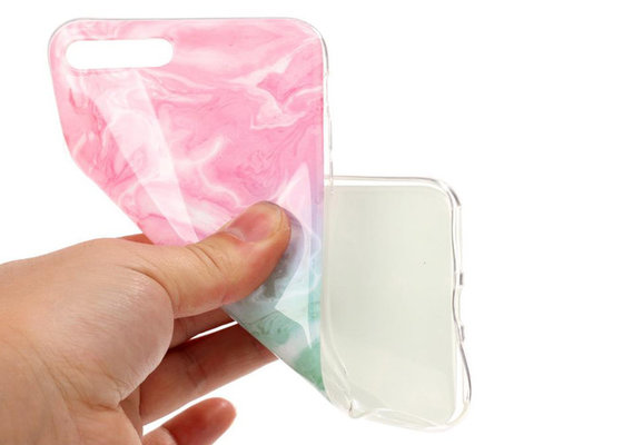 Marble Protective Phone Cases For iPhone X / Soft TPU IMD Marble Cover