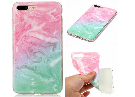 Marble Protective Phone Cases For iPhone X / Soft TPU IMD Marble Cover