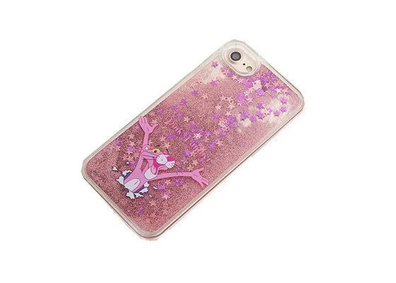 Summer Design Custom Made Phone Cases Pinkpanther With Shimmering Powder