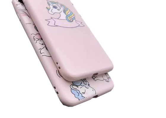 Unicorn Pink iPhone X Phone Case Waterproof Scratch Resistance For Protective
