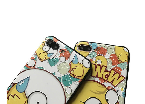 TPU PC Apple Cell Phone Cases With UV Printing Design For Smartphone Anti-scratches