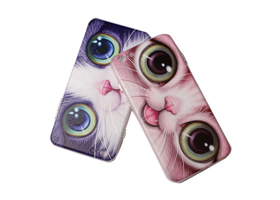3D Popular Cute Cat Face Scratch Resistant Phone Case For Iphone 6 No Fingerprint