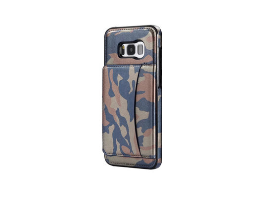 Camouflage Color Best PU Leather Phone Wallet Case With Crdit Card Holder