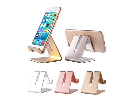 Cell Phone Desk Stand Holder Aluminum Desktop Solid Portable Universal Desk Stand