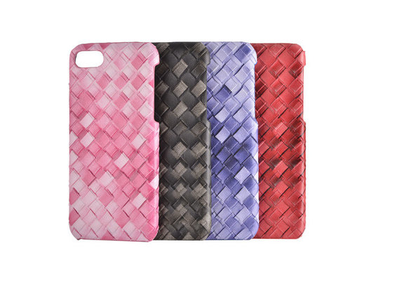 Chameleon Woven Leather Apple Cell Phone Cases 4 Colors For iPhone 7 Phone Shell
