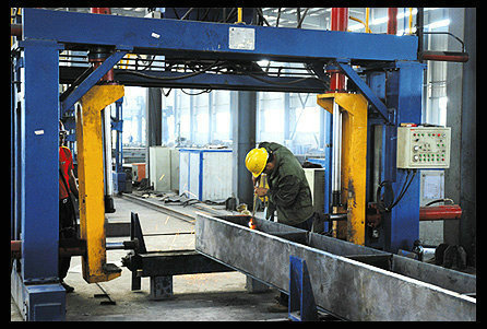 T , I , Column-Beam Tandem-Twin Machine , Box Beam Welding