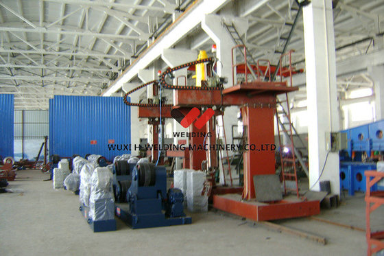 H Beam Welding Line , Cantilever / Column And Boom Welding Machine