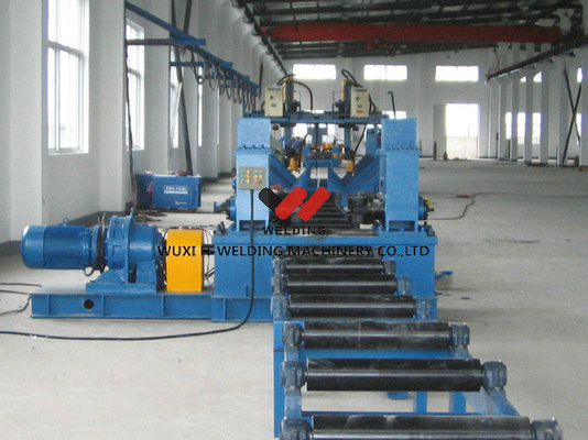 Straightening H Beam Welding Line , 25KW Mechanical Flange Leveling
