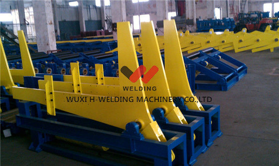 90° Hydraulic Overturning Rack For T / H Beam Production Line / Welding Production Line Transport