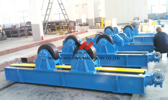 Manual Screw Vessel Pipe Welding Rolls 10T For Polishing / Welding Machinery